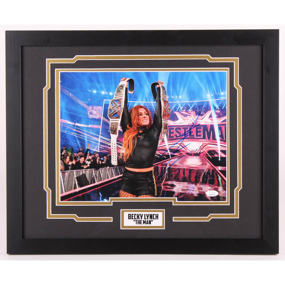 Becky Lynch Signed WWE 18x22 Custom Framed Photo Display (JSA COA ...