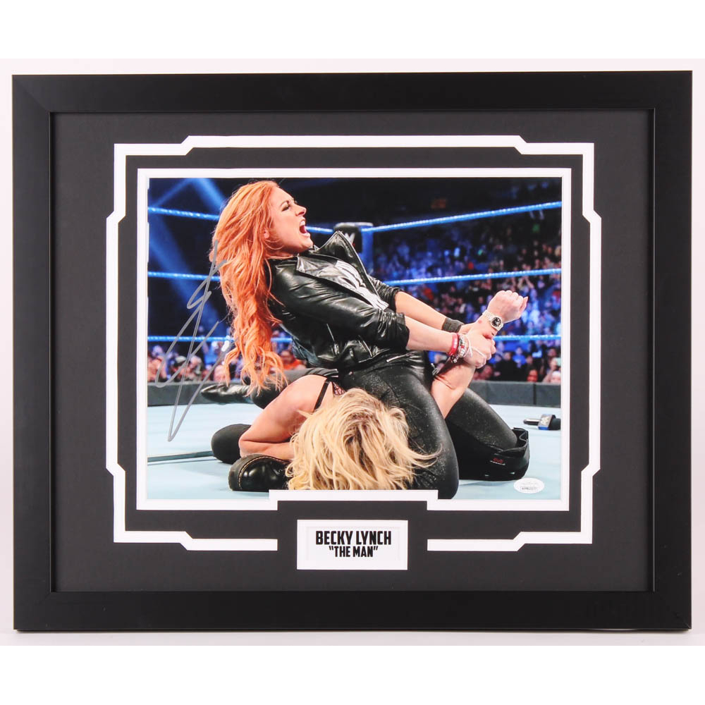 Becky Lynch Signed WWE 18x22 Custom Framed Photo Display (JSA COA ...