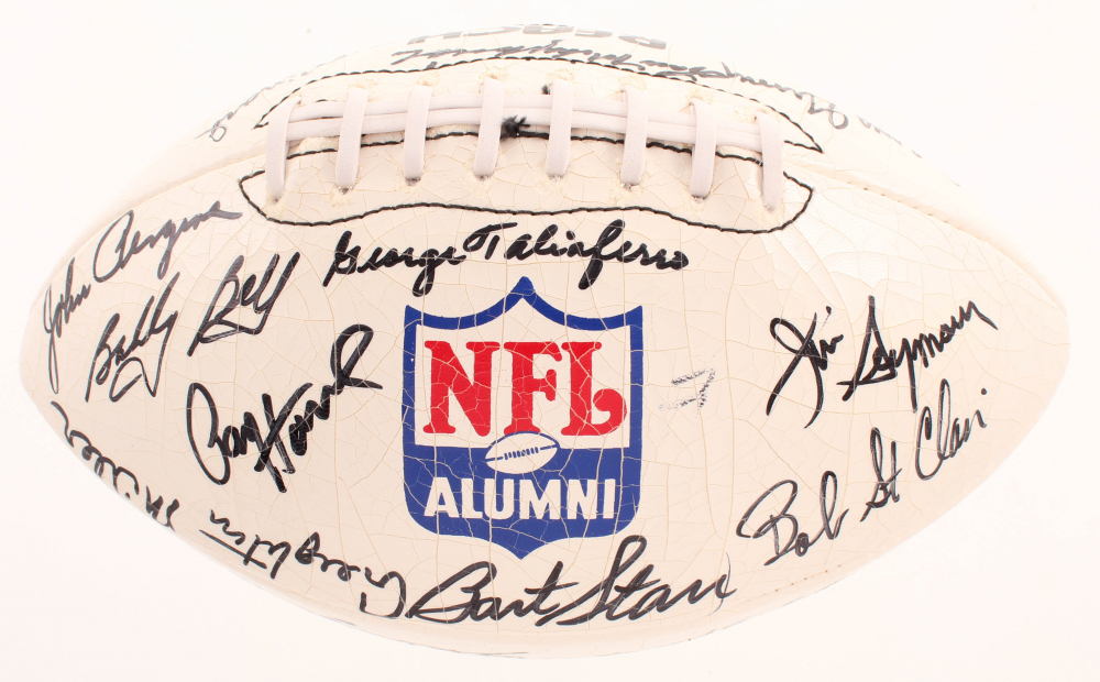 NFL Alumni Logo Football Signed By (39) With Bart Starr, Tom Fears ...