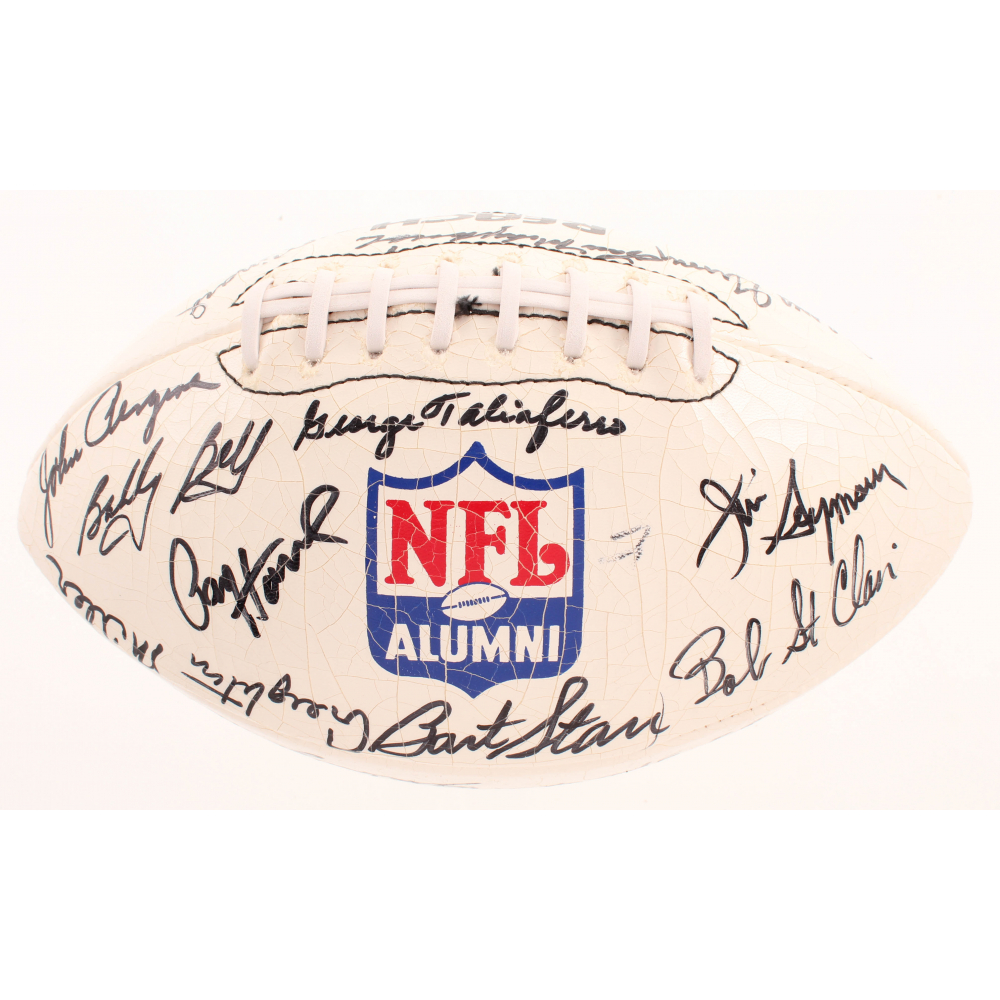 NFL Alumni Logo Football Signed By (39) With Bart Starr, Tom Fears ...