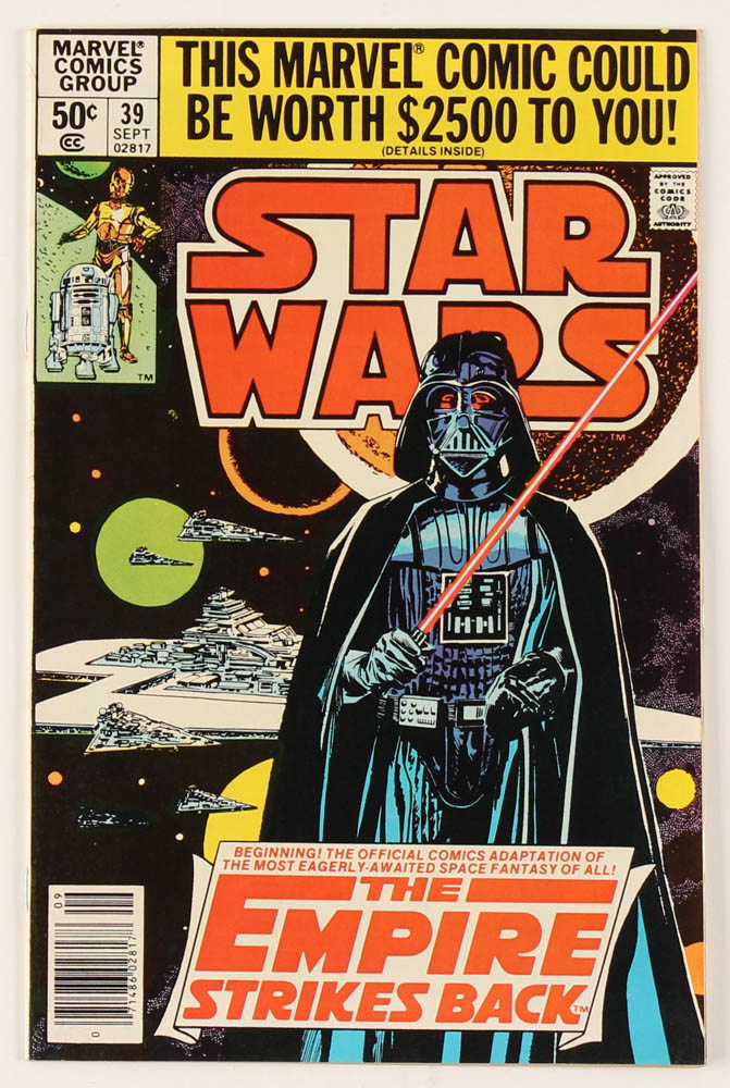 1980 "Star Wars: The Empire Strikes Back" Issue #39 Marvel Comic Book ...