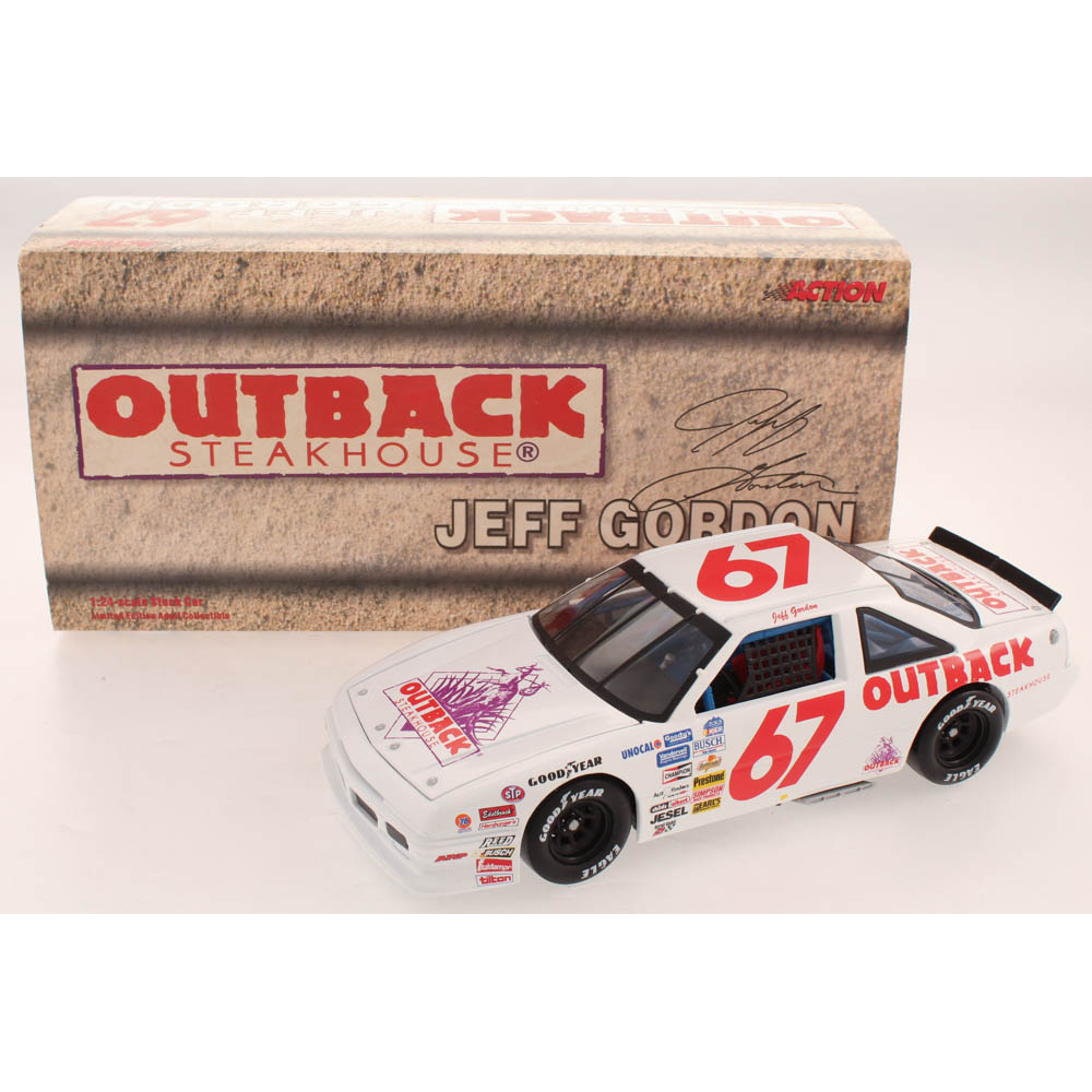 Jeff Gordon LE #67 Outback Steakhouse 1990 Pontiac 1:24 Scale Die Cast ...
