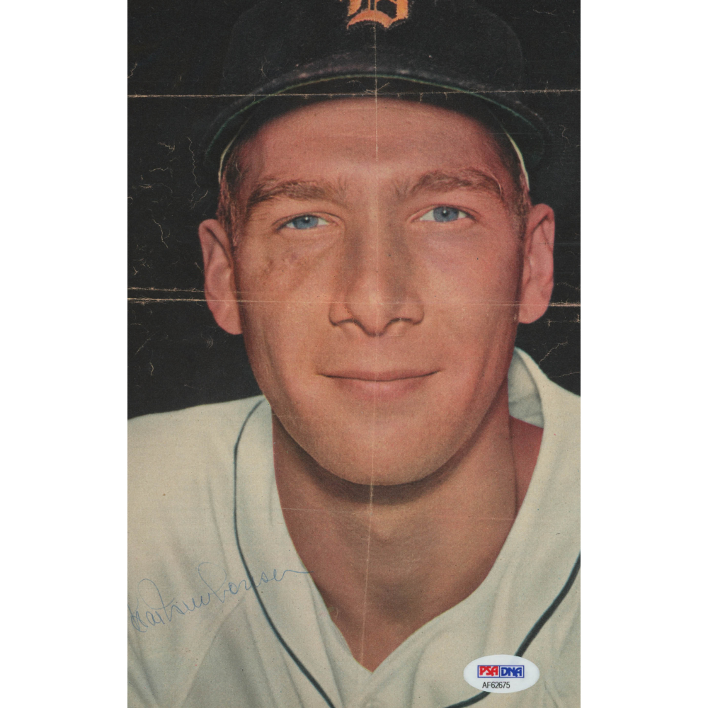 Hal Newhouser Signed Tigers 6x9 Photo (PSA COA) | Pristine Auction