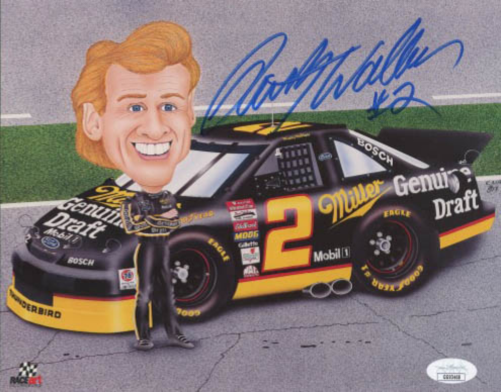 Rusty Wallace Signed NASCAR 8.5x11 Photo Card (JSA COA) | Pristine Auction