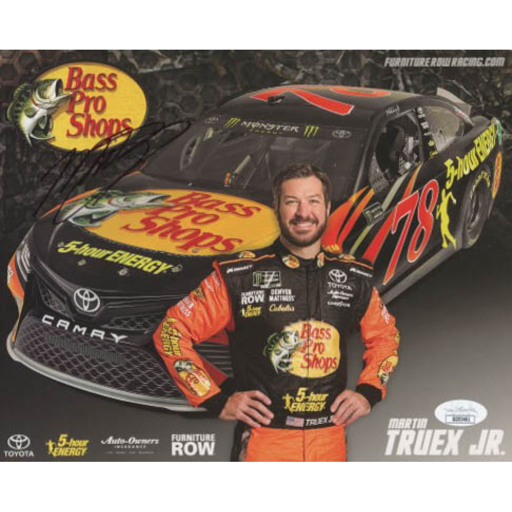 Martin Truex Jr. Signed NASCAR 8x10 Photo Card (JSA COA) | Pristine Auction