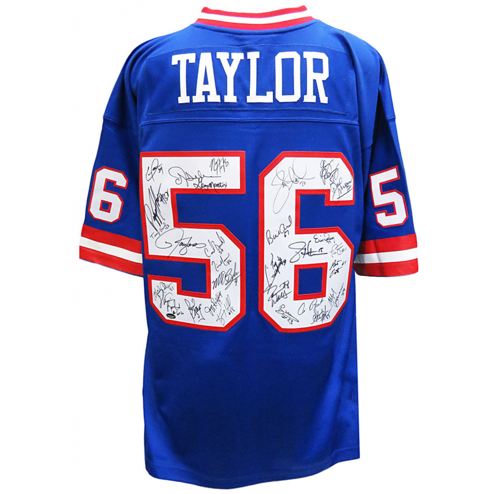 Giants Super Bowl XXI & XXV Champions Jersey Team-Signed by (29) with ...