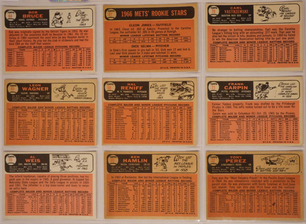 Reign of Cards 1966 Topps Complete Set Break Mystery Box Series ...
