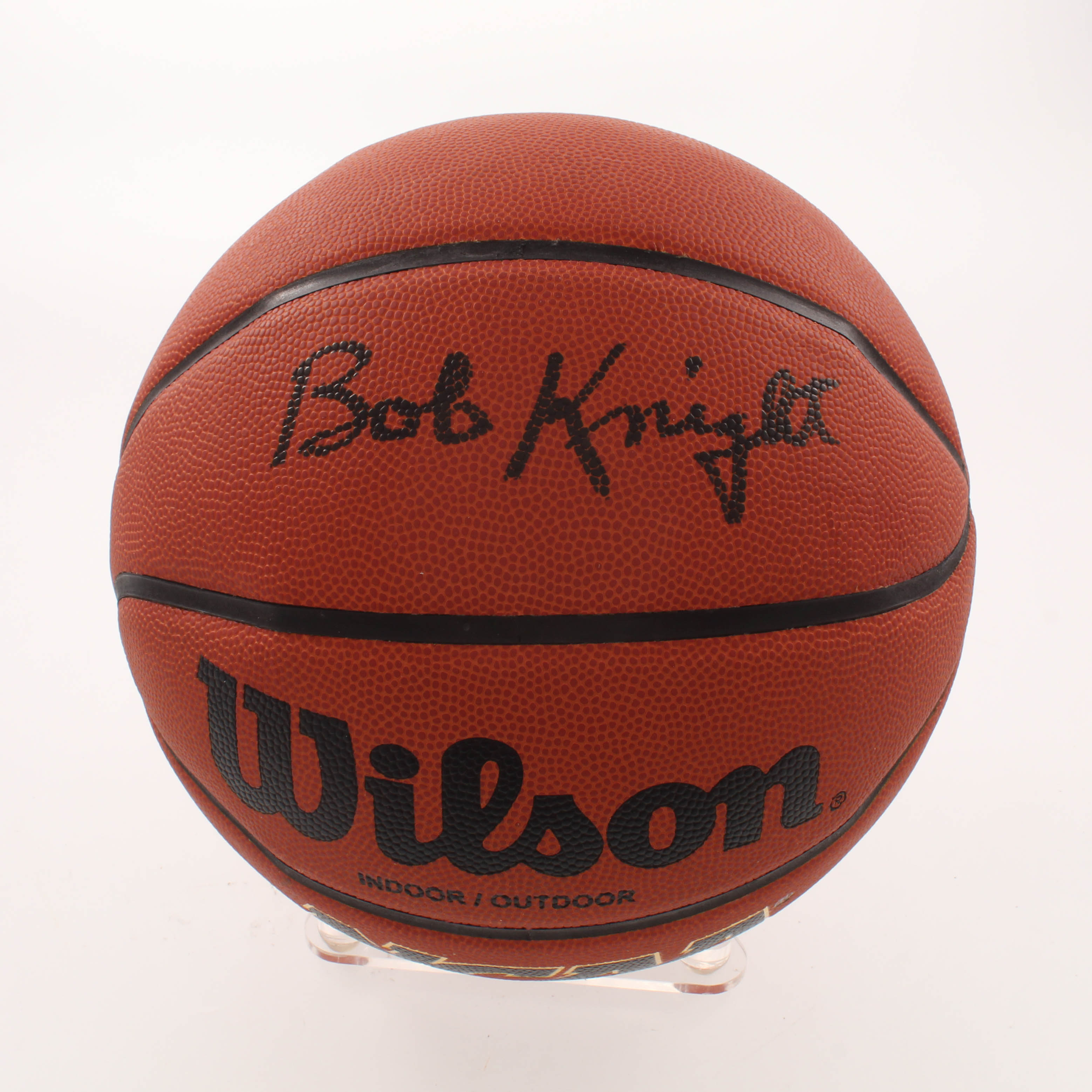 Bob Knight Signed Basketball (Schwartz COA) | Pristine Auction