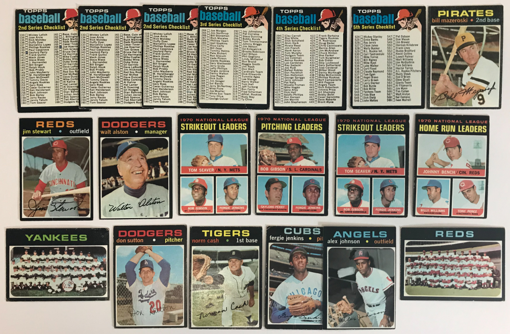 Lot of (300+) 1971 Topps Baseball Cards with Yankees Team Card #543 ...