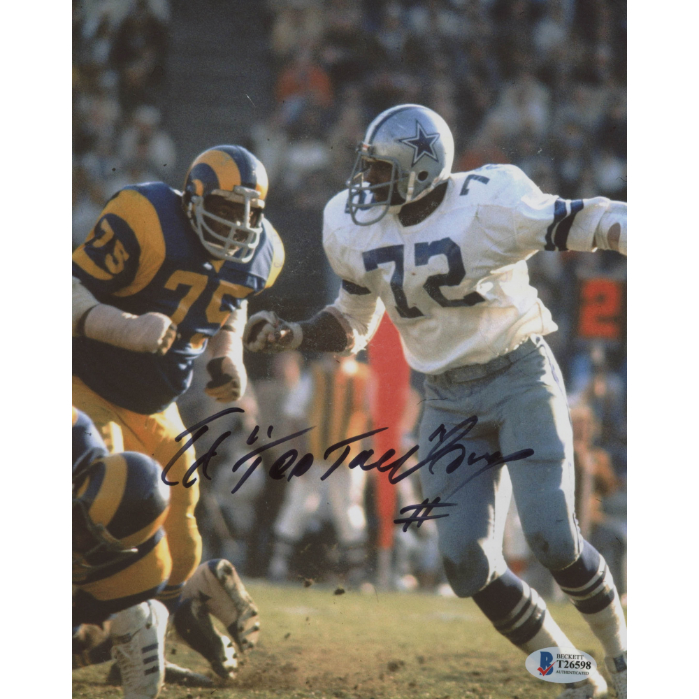 Ed "Too Tall" Jones Signed Cowboys 8x10 Photo (Beckett COA) | Pristine ...