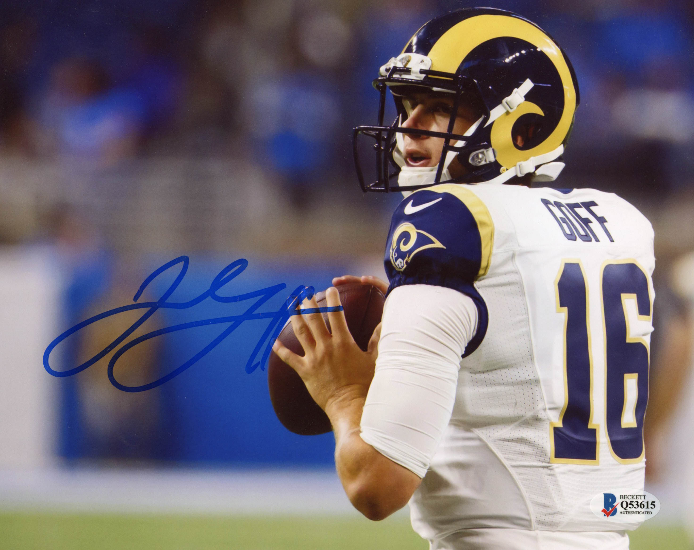 Jared Goff Signed Rams 8x10 Photo (Beckett COA) | Pristine Auction