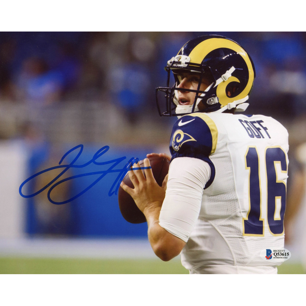 Jared Goff Signed Rams 8x10 Photo (Beckett COA) | Pristine Auction