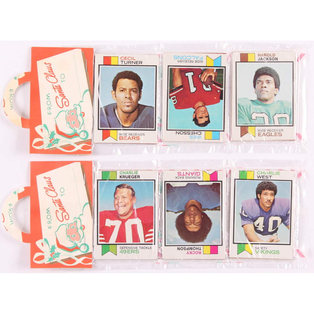 Lot of (2) 1973 Topps Unopened Football Christmas Rack Packs | Pristine ...