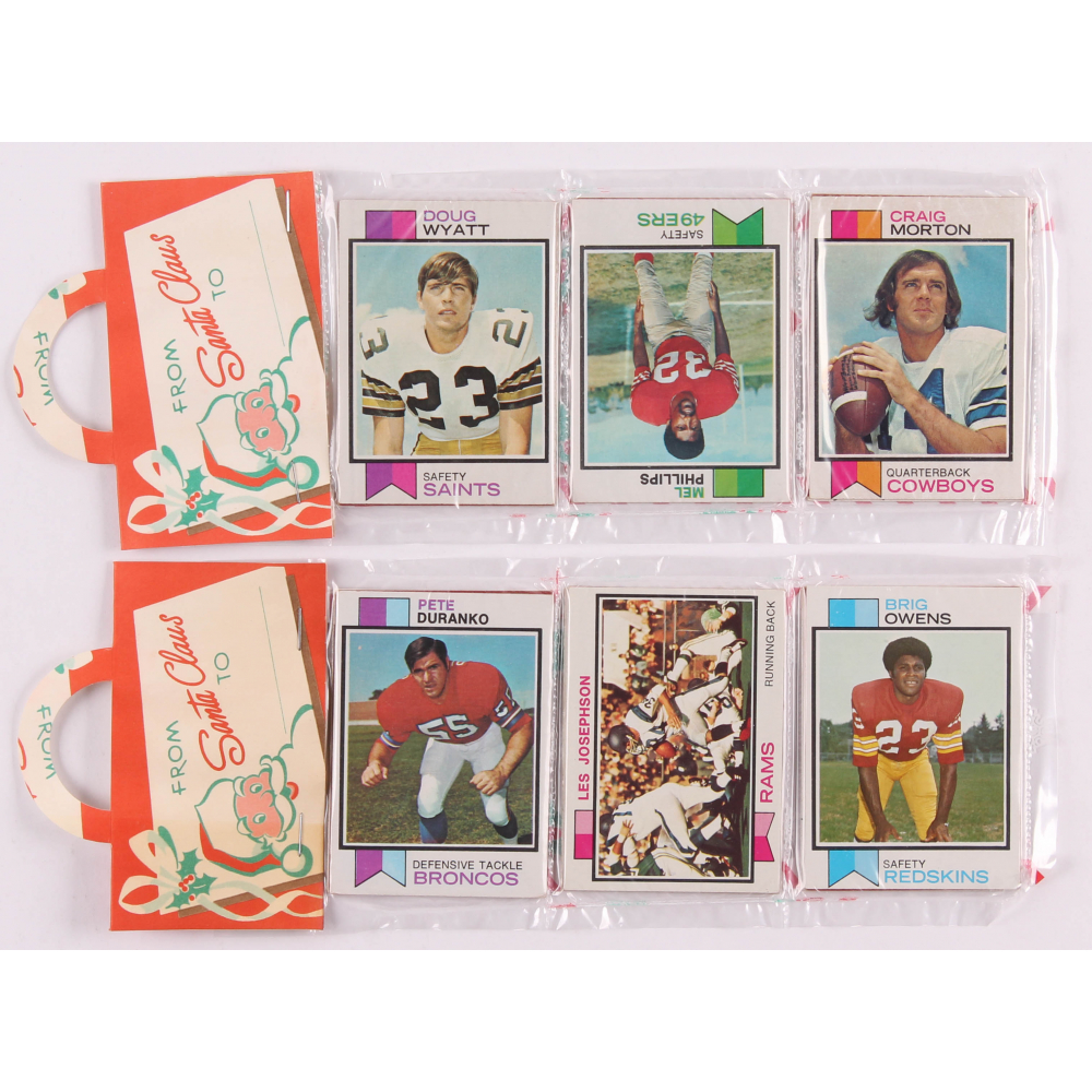 Lot of (2) 1973 Topps Unopened Football Christmas Rack Packs | Pristine ...