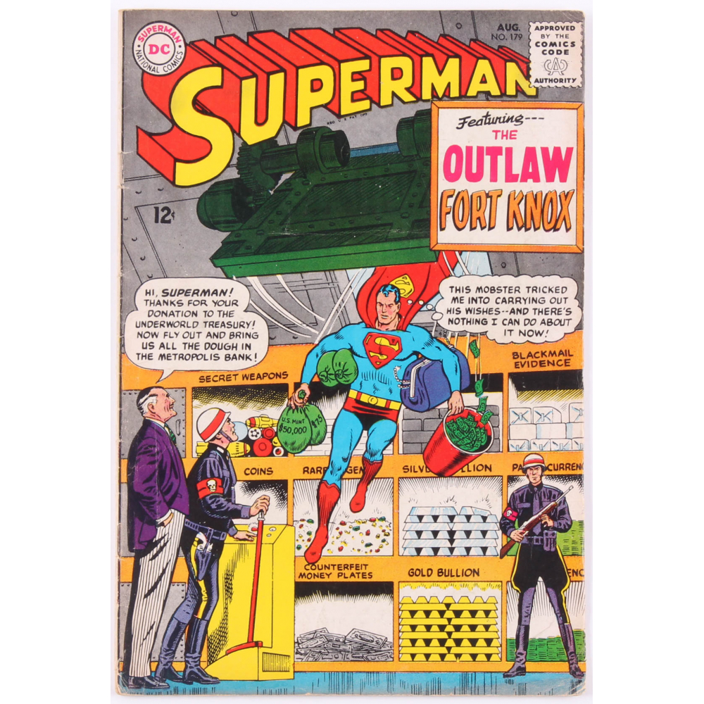 1965 "Superman" Issue #179 DC Comic Book | Pristine Auction