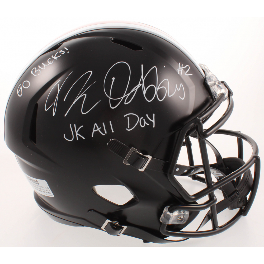 J. K. Dobbins Signed Ohio State Buckeyes Full-Size Speed Helmet ...