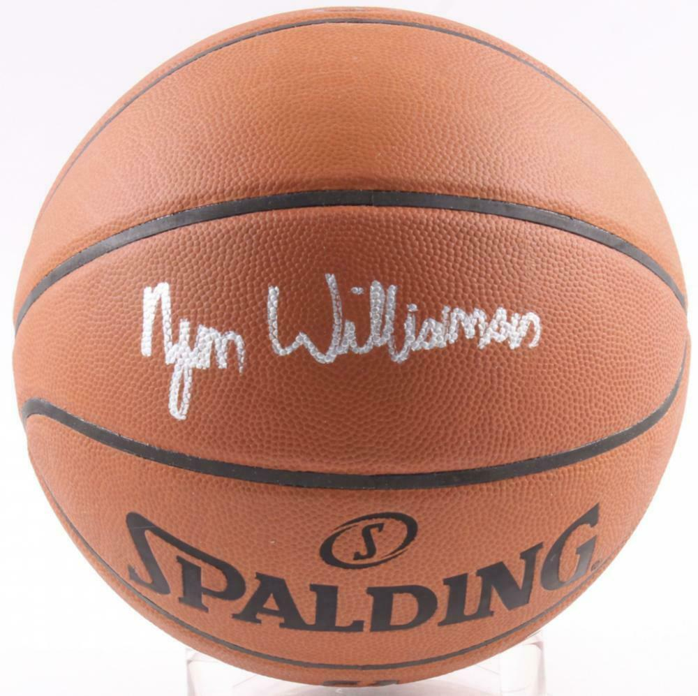 Zion Williamson Signed LE Official NBA Game-Ball with Custom Curve ...