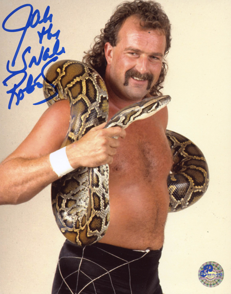 Jake "The Snake" Roberts Signed 8x10 Photo (Pro Player Hologram ...