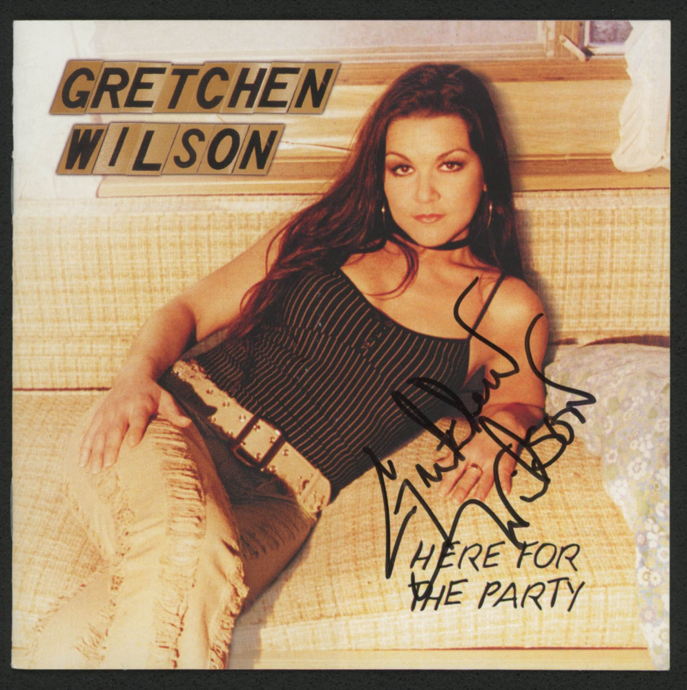 Gretchen Wilson Signed "Here For The Party" CD Album Cover (JSA COA ...