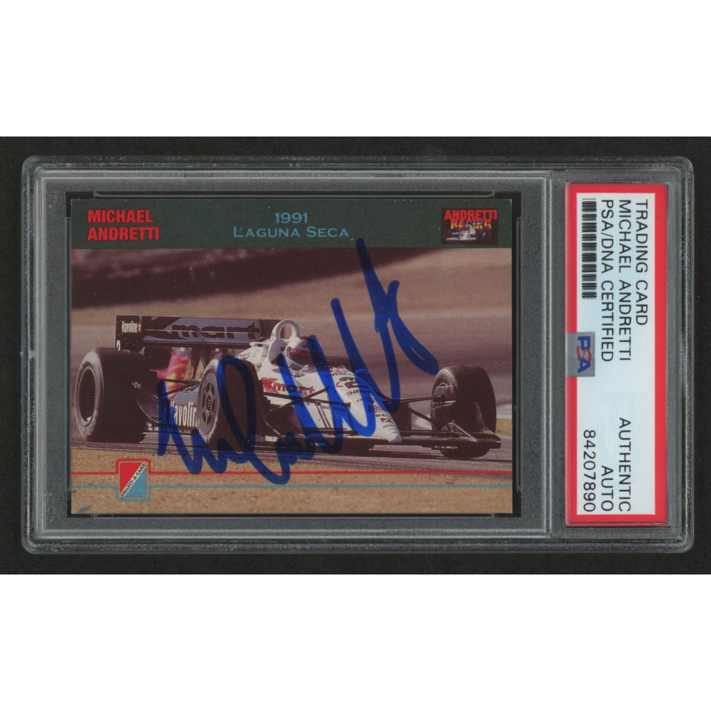 Michael Andretti Signed 1992 Collect-A-Card Andretti Racing #45 Michael ...