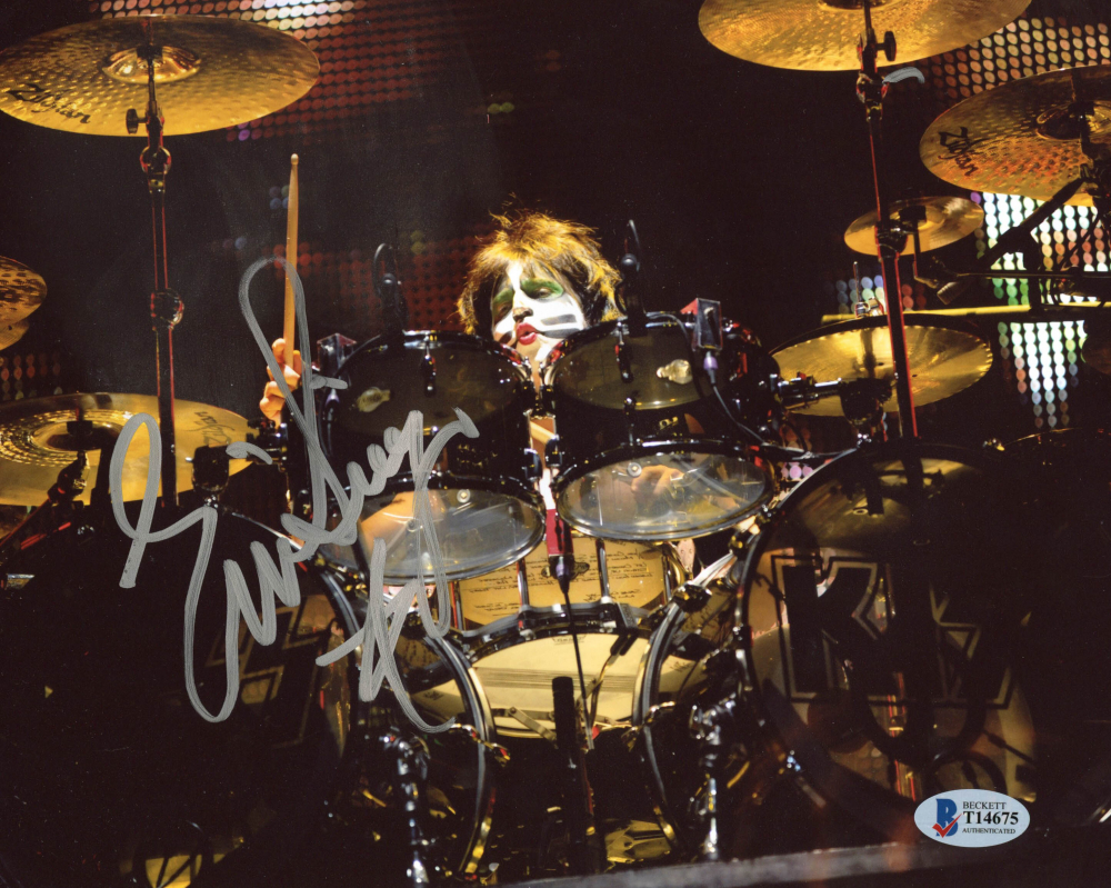 Eric Singer Signed KISS 8x10 Photo (Beckett COA) | Pristine Auction