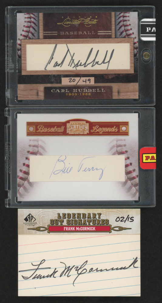 Lot of (3) Autograph Baseball Cards with 2011 SP Legendary Cuts ...