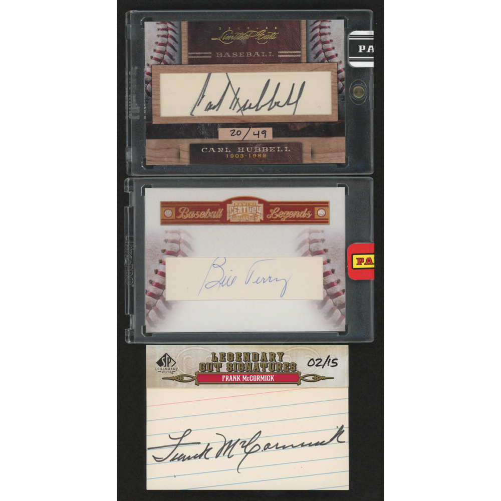 Lot of (3) Autograph Baseball Cards with 2011 SP Legendary Cuts ...