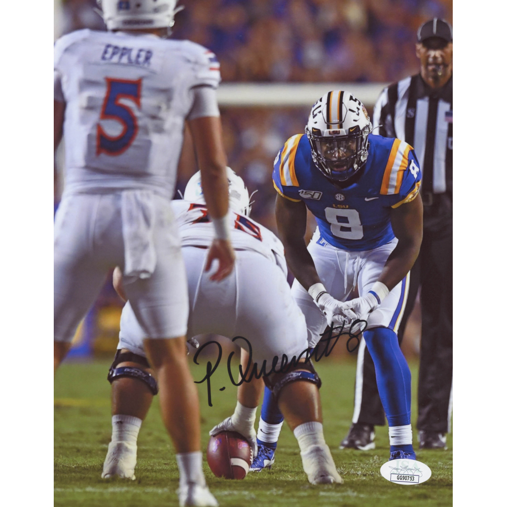 Patrick Queen Signed LSU Tigers 8x10 Photo (JSA COA) | Pristine Auction