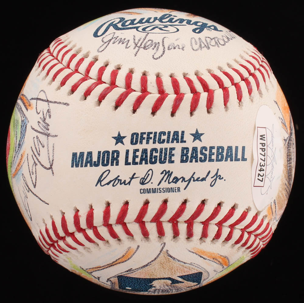 Yuli Gurriel & Guy Gilchrist Signed OML Astros Art Baseball Inscribed ...