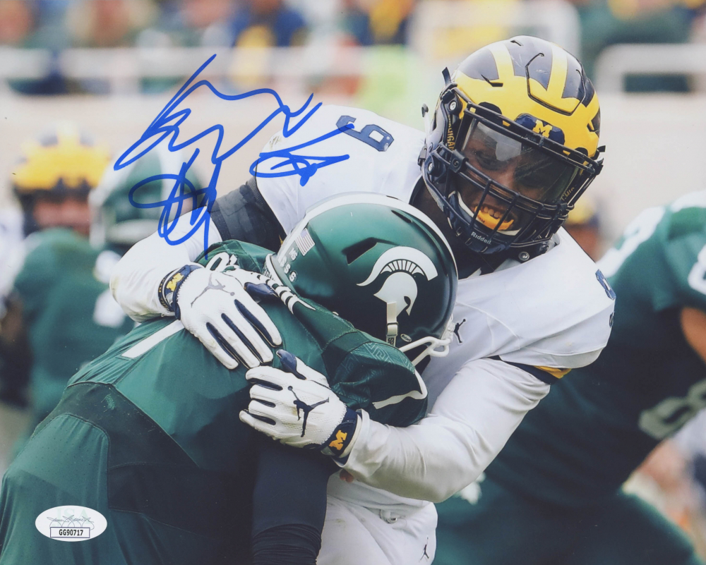 Mike McCray Signed Michigan Wolverines 8x10 Photo (JSA COA) | Pristine ...