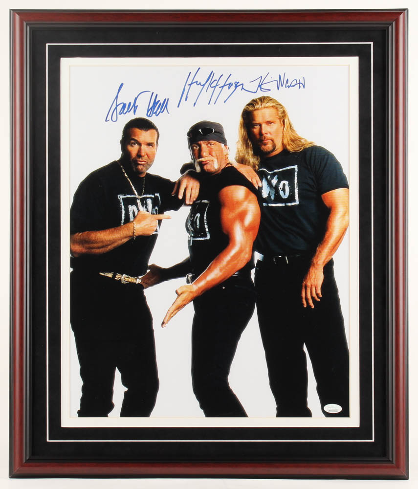 Hulk Hogan, Kevin Nash & Scott Hall Signed WWE 22x26 Custom Framed ...