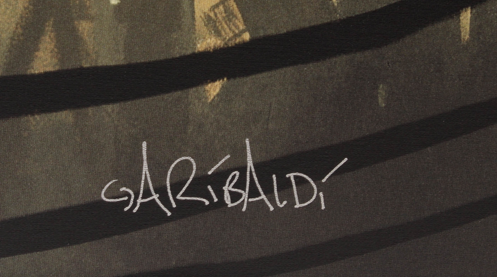 David Garibaldi Signed "Peter Pan" 26.5x36 Canvas Painting (PA LOA ...