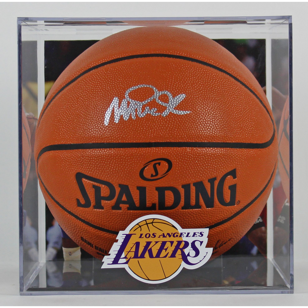 Magic Johnson Signed NBA Game Ball Series Basketball with High-Quality ...