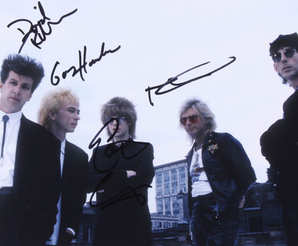 The Cars 11x14 Photo Band-Signed by (4) with Ric Ocasek, Greg Hawkes ...