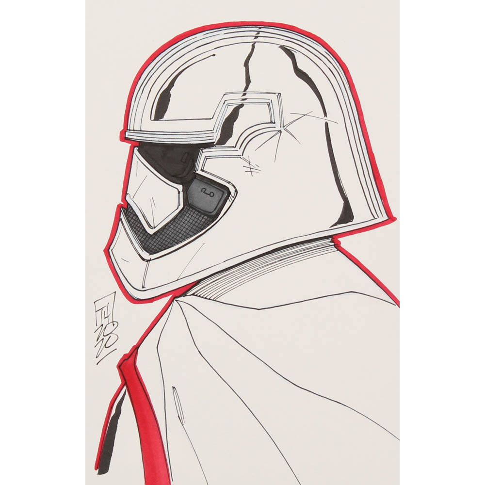 Tom Hodges - Captain Phasma - "Star Wars" - Signed ORIGINAL 5.5" x 8.5 ...