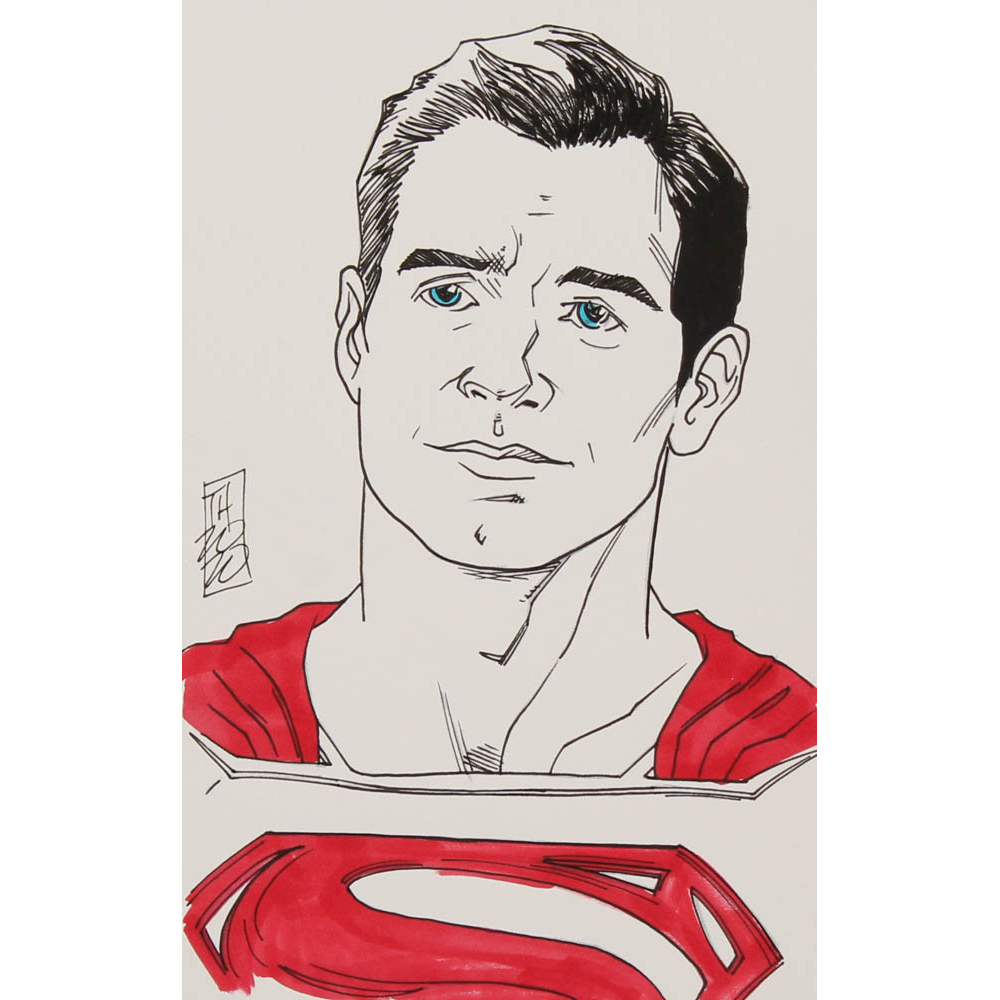 Tom Hodges - Superman - Henry Cavill - DC Comics - Signed ORIGINAL 5.5 ...