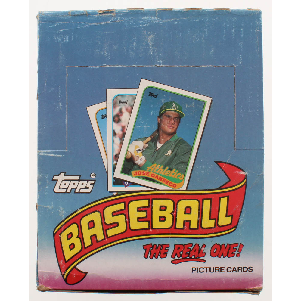 1989 Topps "The Real One" Baseball Cards Rak Box with (24) Packs ...