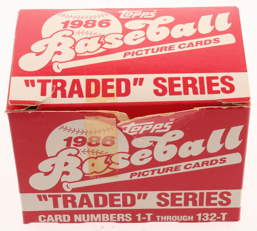 Complete Set of (132) 1986 Topps Traded Baseball Cards with #11T Barry ...