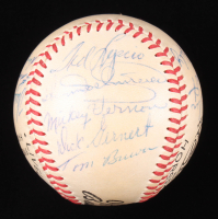 1956 Red Soox OL Baseball Signed by (17) with Mickey Vernon, Ted Lepcio ...