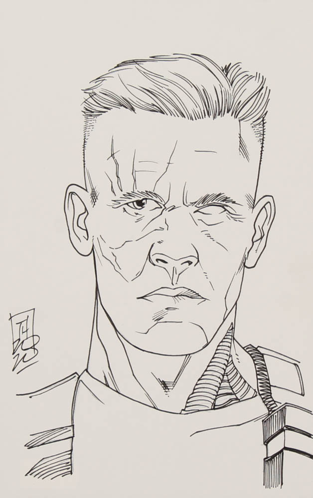 Tom Hodges - Cable - "X-Men" - Marvel Comics - Signed ORIGINAL 5.5" x 8 ...