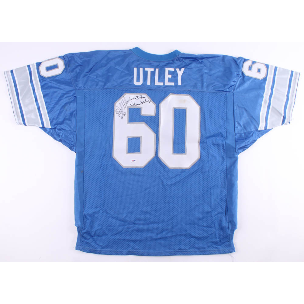 Mike Utley Signed Lions Jersey Inscribed "Thumbs Up" (PSA COA ...