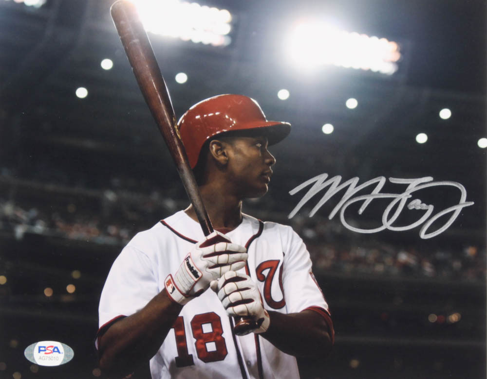 Michael A. Taylor Signed Nationals 8x10 Photo (PSA Hologram) | Pristine ...