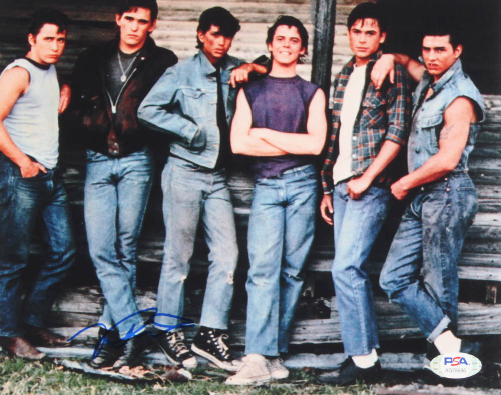 Rob Lowe Signed "The Outsiders" 8x10 Photo (PSA COA) | Pristine Auction