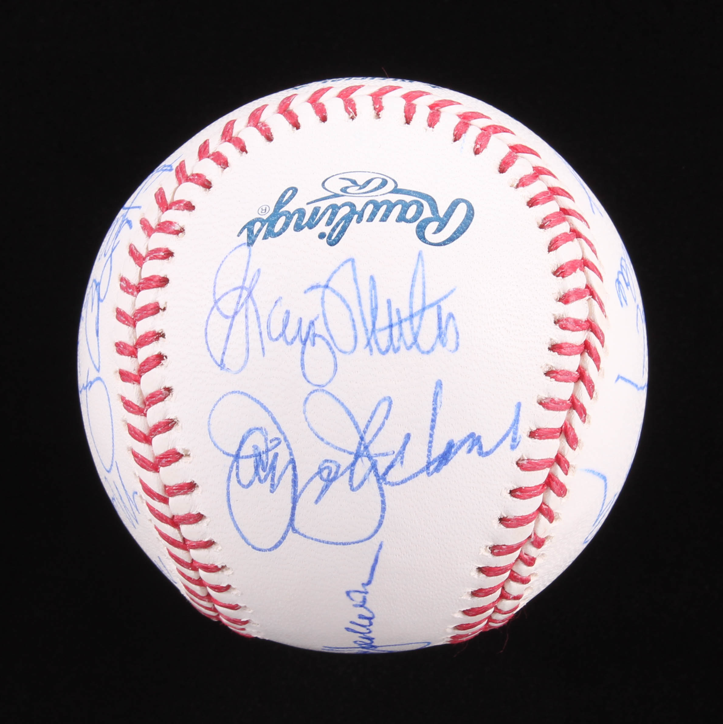 1978 Yankees OML Baseball Team-Signed by (20) with Reggie Jackson ...