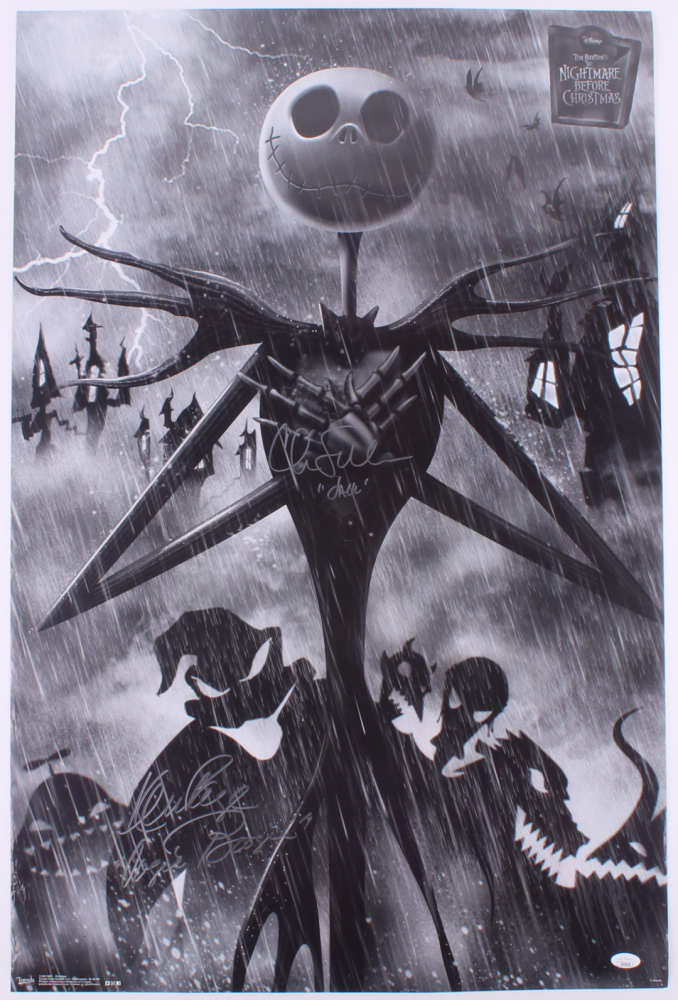 Ken Page & Chris Sarandon Signed "Nightmare Before Christmas" 22.5x34 ...