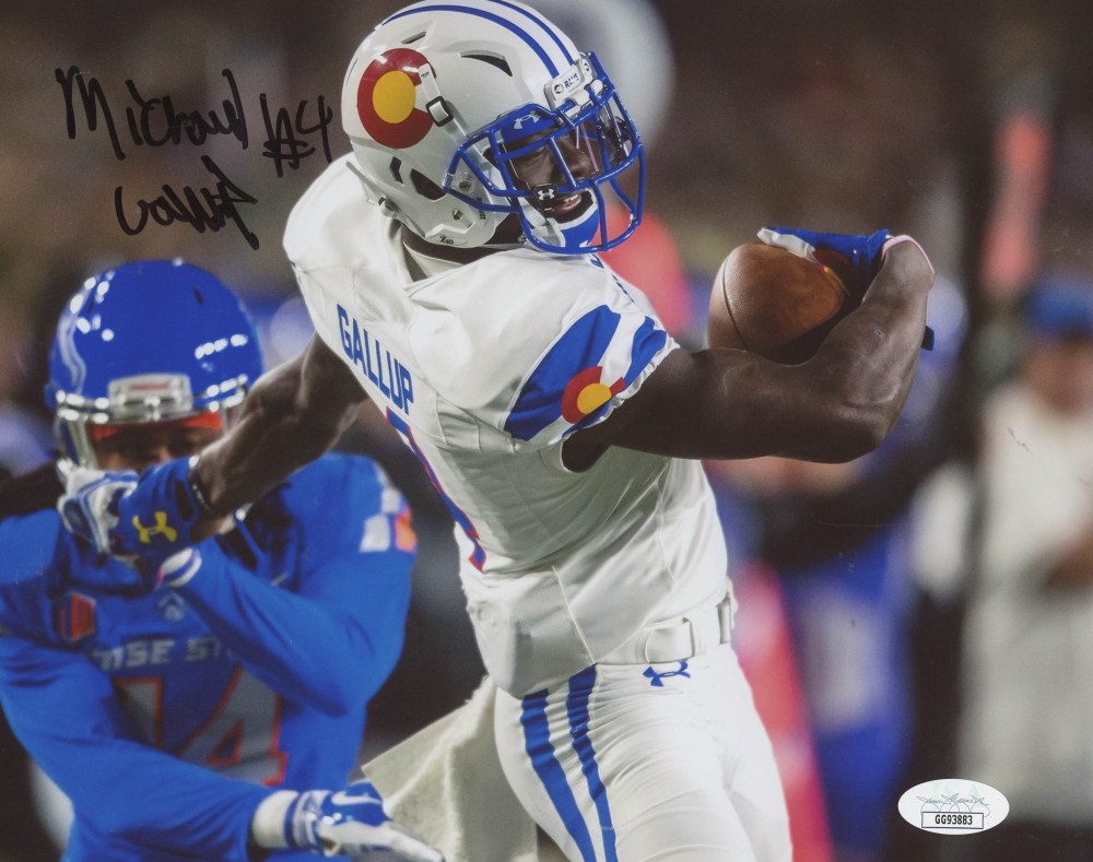 Michael Gallup Signed Colorado State Rams 8x10 Photo (JSA COA ...
