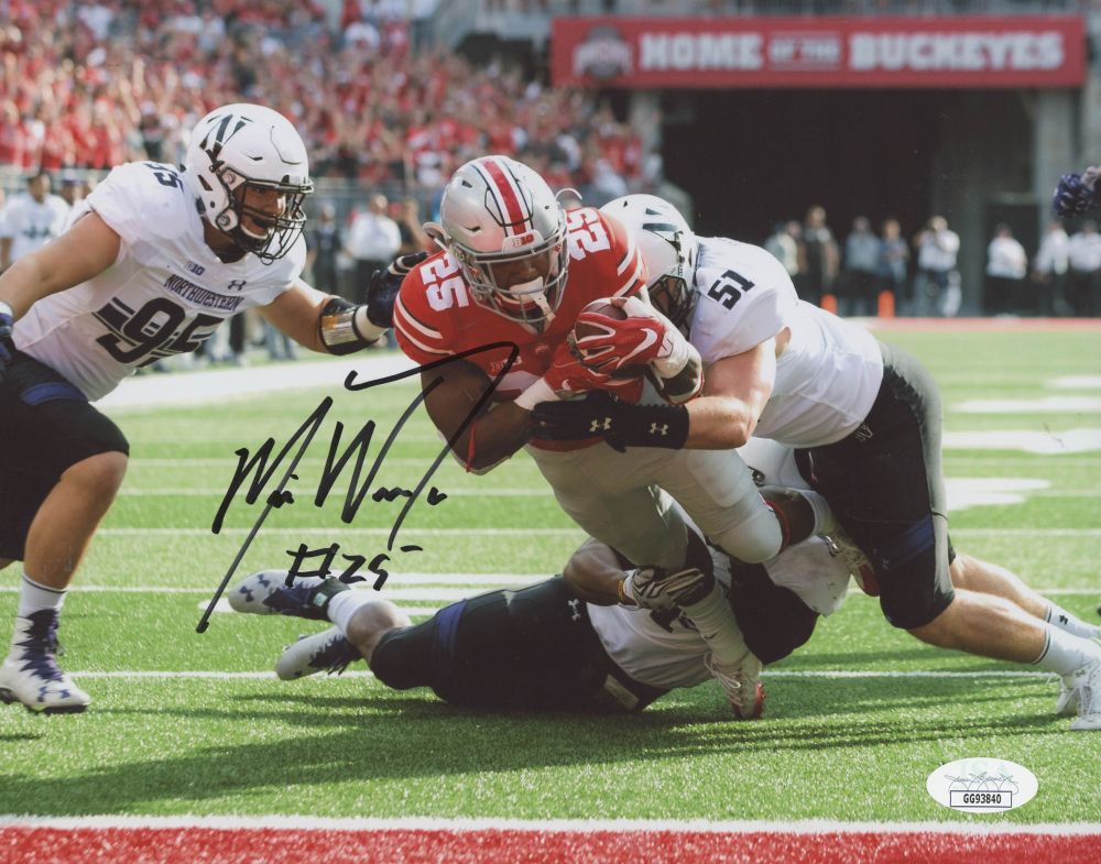 Mike Weber Signed Ohio State Buckeyes 8x10 Photo (JSA COA) | Pristine ...