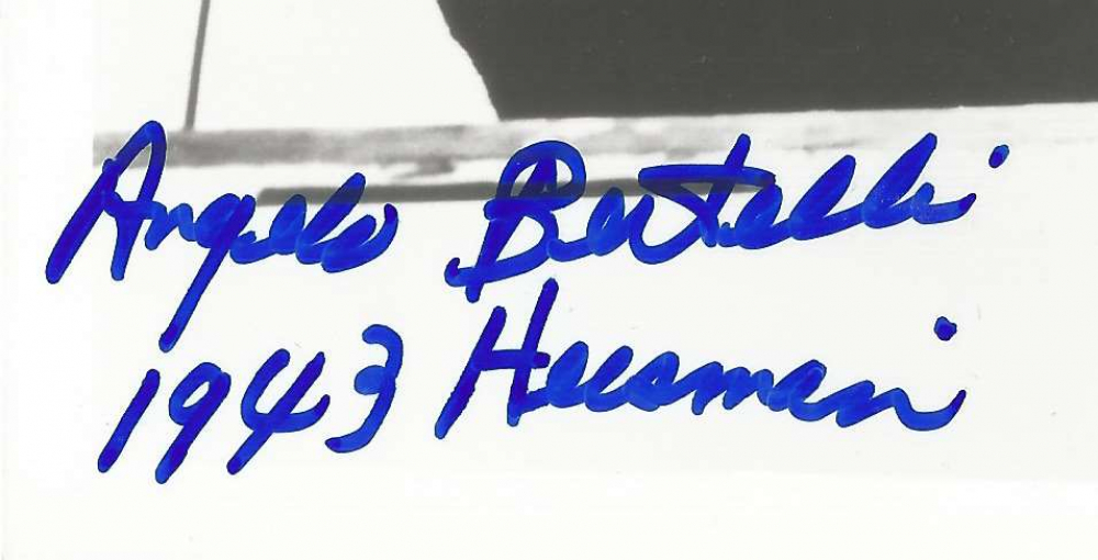 Angelo Bertelli Signed Notre Dame Fighting Irish 8x10 Photo Inscribed ...