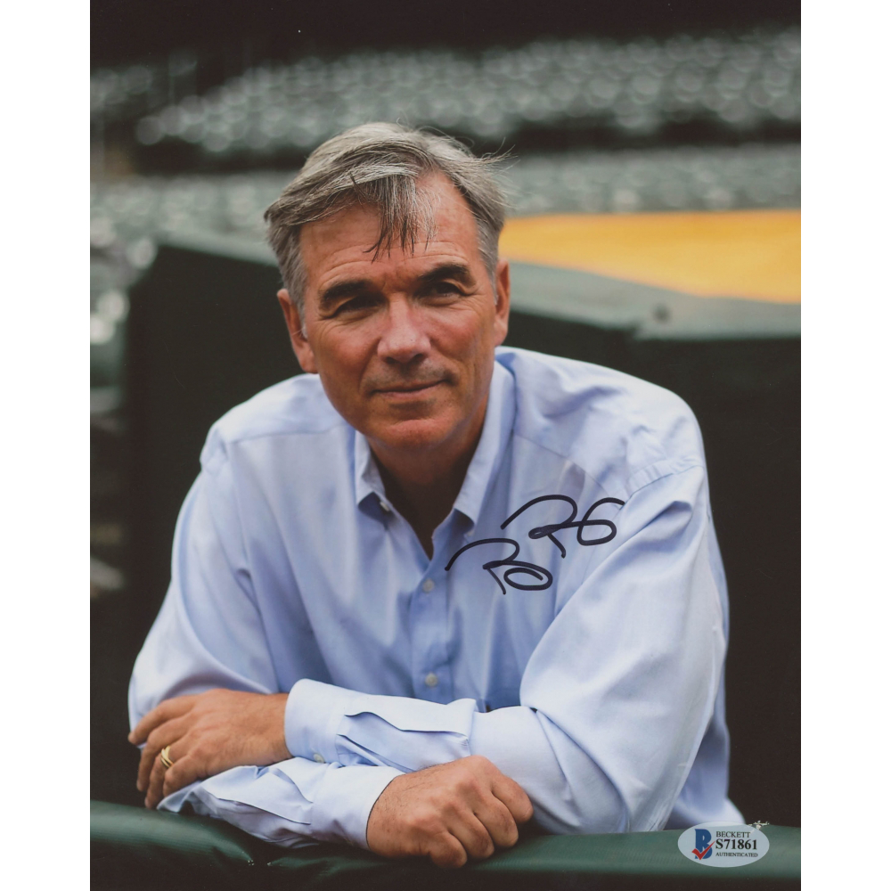 Billy Beane Signed Athletics 8x10 Photo (Beckett COA) | Pristine Auction