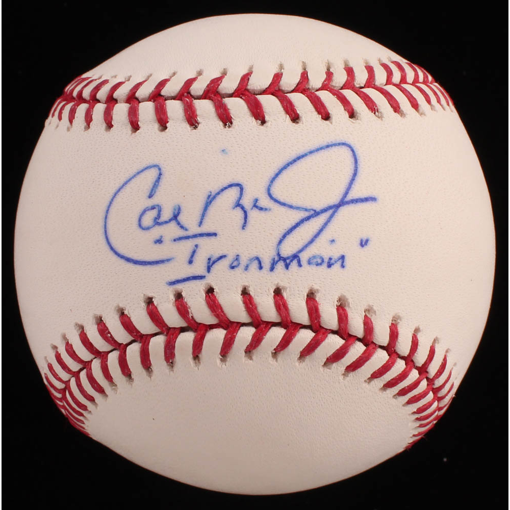 Cal Ripken Jr. Signed OML Baseball Inscribed "Ironman" (JSA COA ...